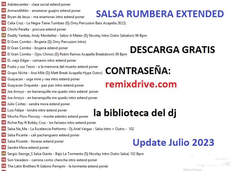 SALSA RUMBERA REMIX 2025 – PACK 1 – Utilidades Djs