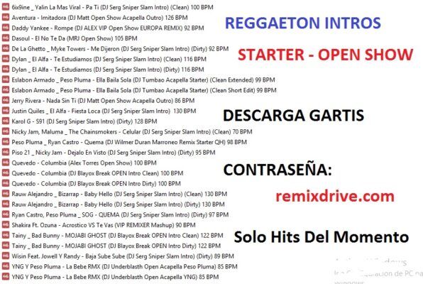 Pack De Musica Starter Open Show 2024 – Utilidades Djs