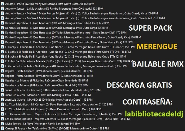 Merengue Nuevo Y Clasico Pack Julio 2024 – Utilidades Djs
