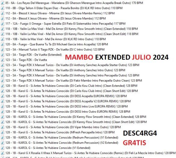 PACK MAMBO EXTENDED 2025 – #5 – Utilidades Djs